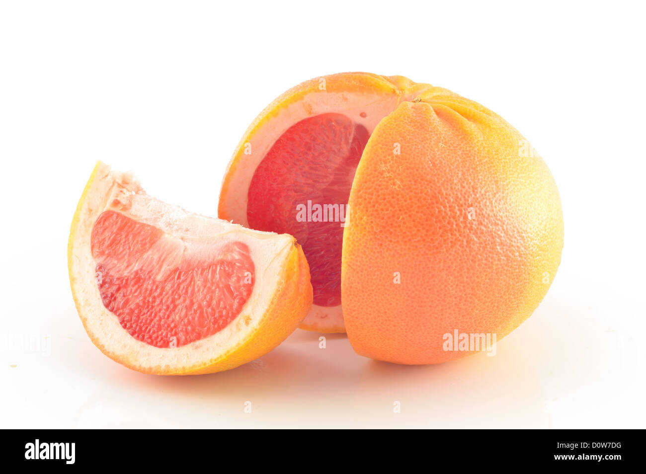 Fresh red grapefruit on white background, close-up Stock Photo - Alamy