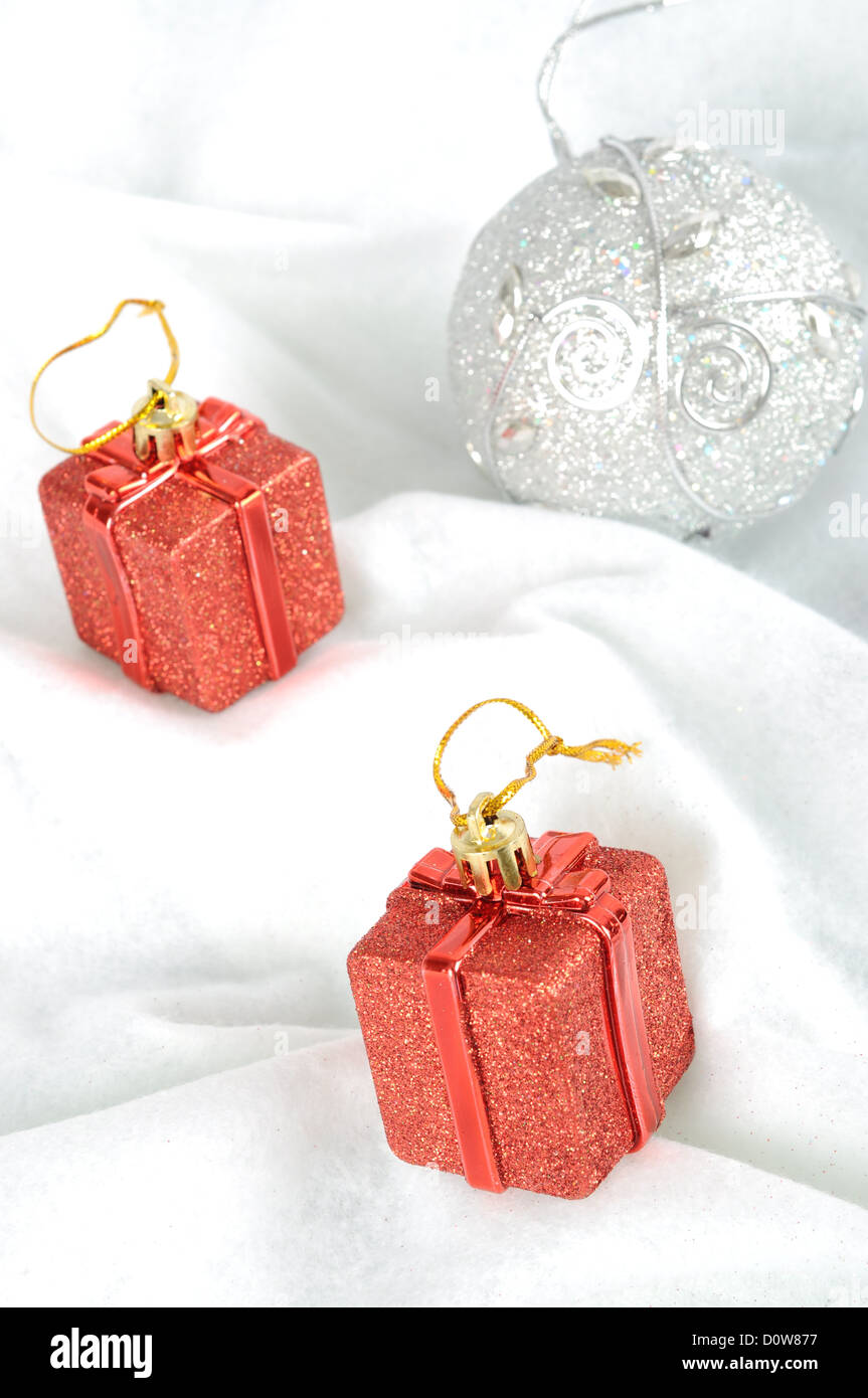 Christmas bauble on white background Stock Photo - Alamy