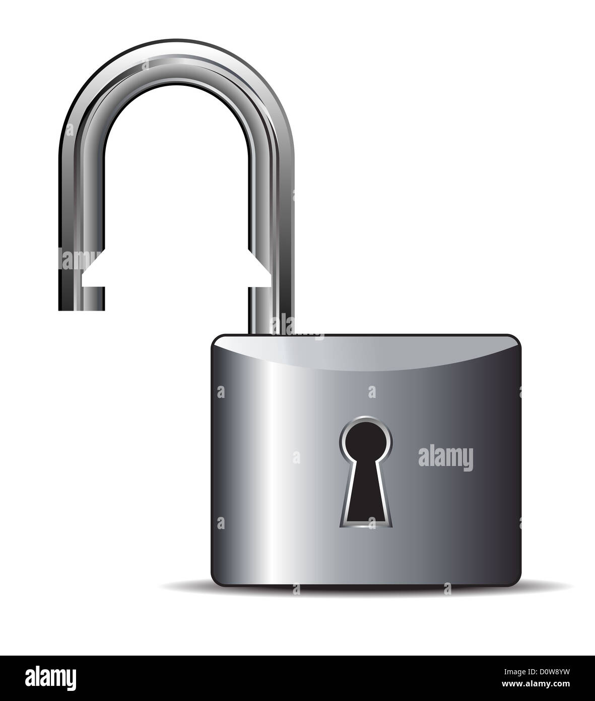 Unlocked Padlock Login website internet icon symbol Stock Photo - Alamy