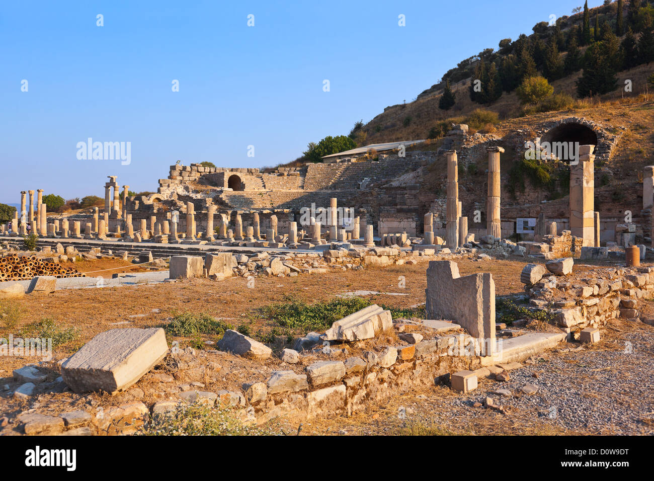 Ancient ruins in Ephesus Turkey Stock Photo - Alamy
