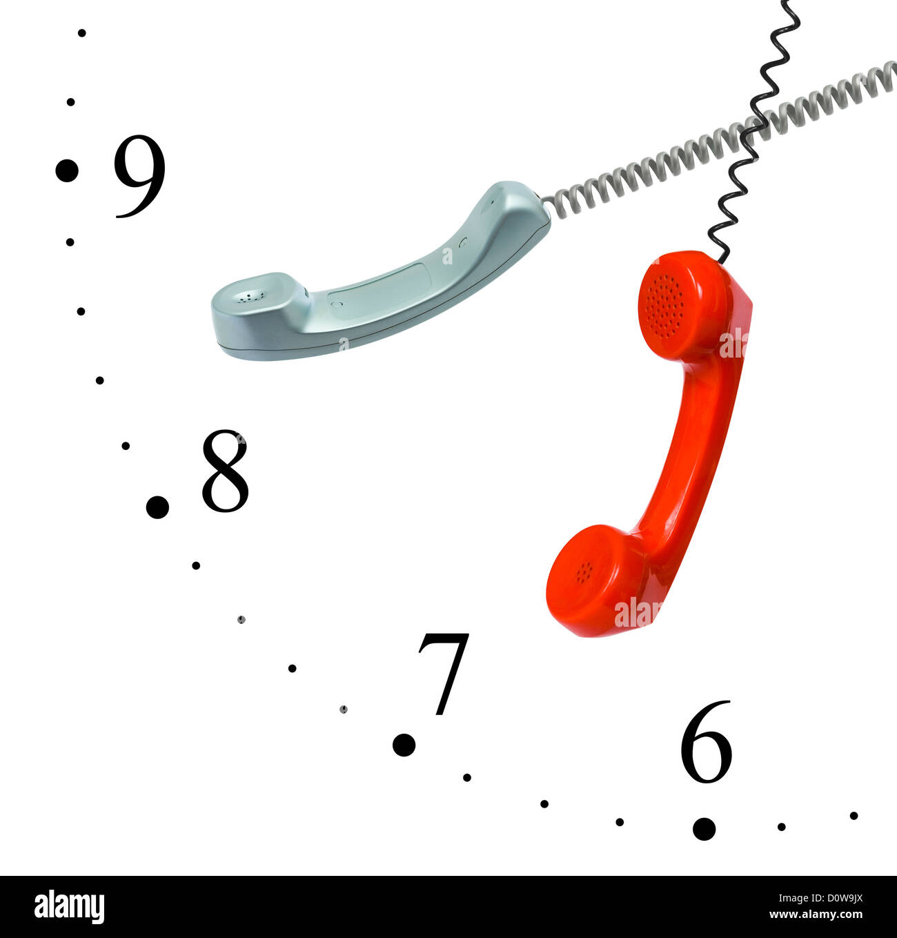 Retro mobile phones Cut Out Stock Images & Pictures - Alamy