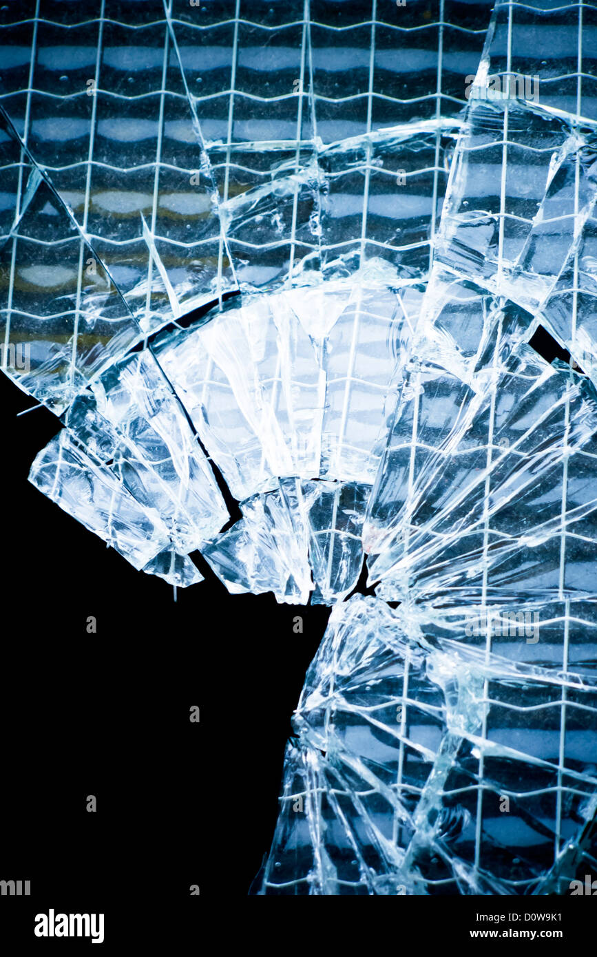 cracked glass window Stock Photo - Alamy