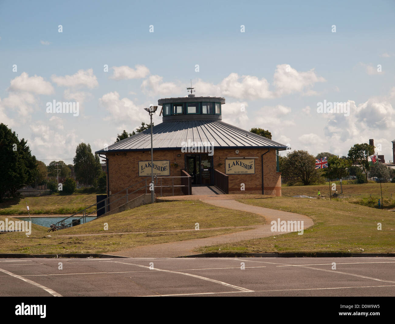 Lakeside Cafe & Bar Walpole Park Gosport Hampshire England UK building ...