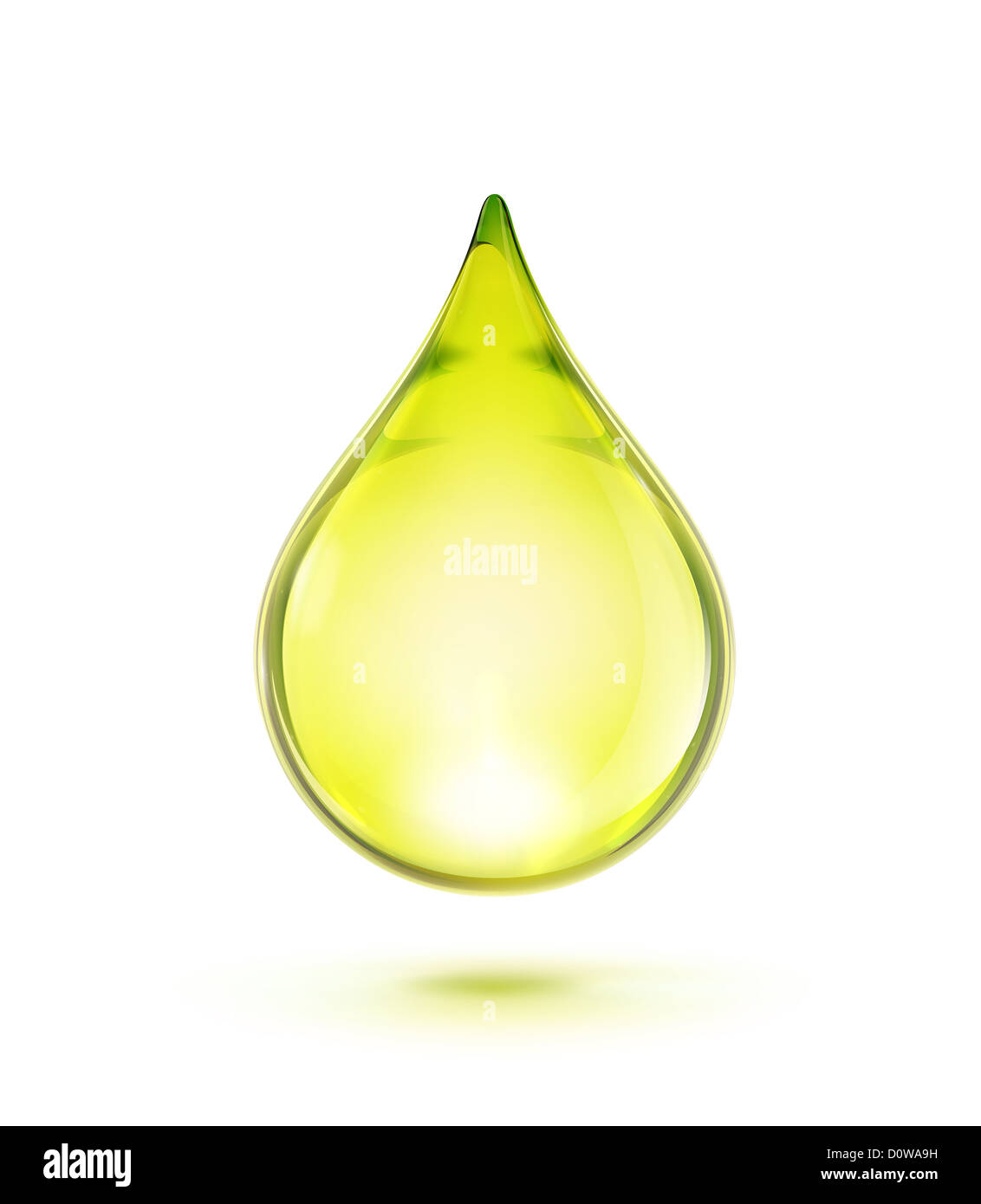 single oil drop isolated on white background Stock Photo - Alamy
