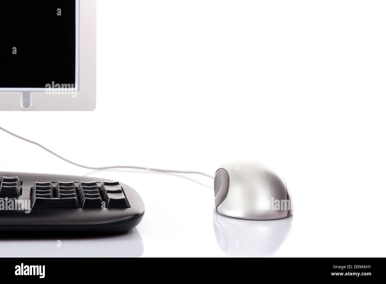 Personal computer isolated on the white background, cut off Stock Photo ...