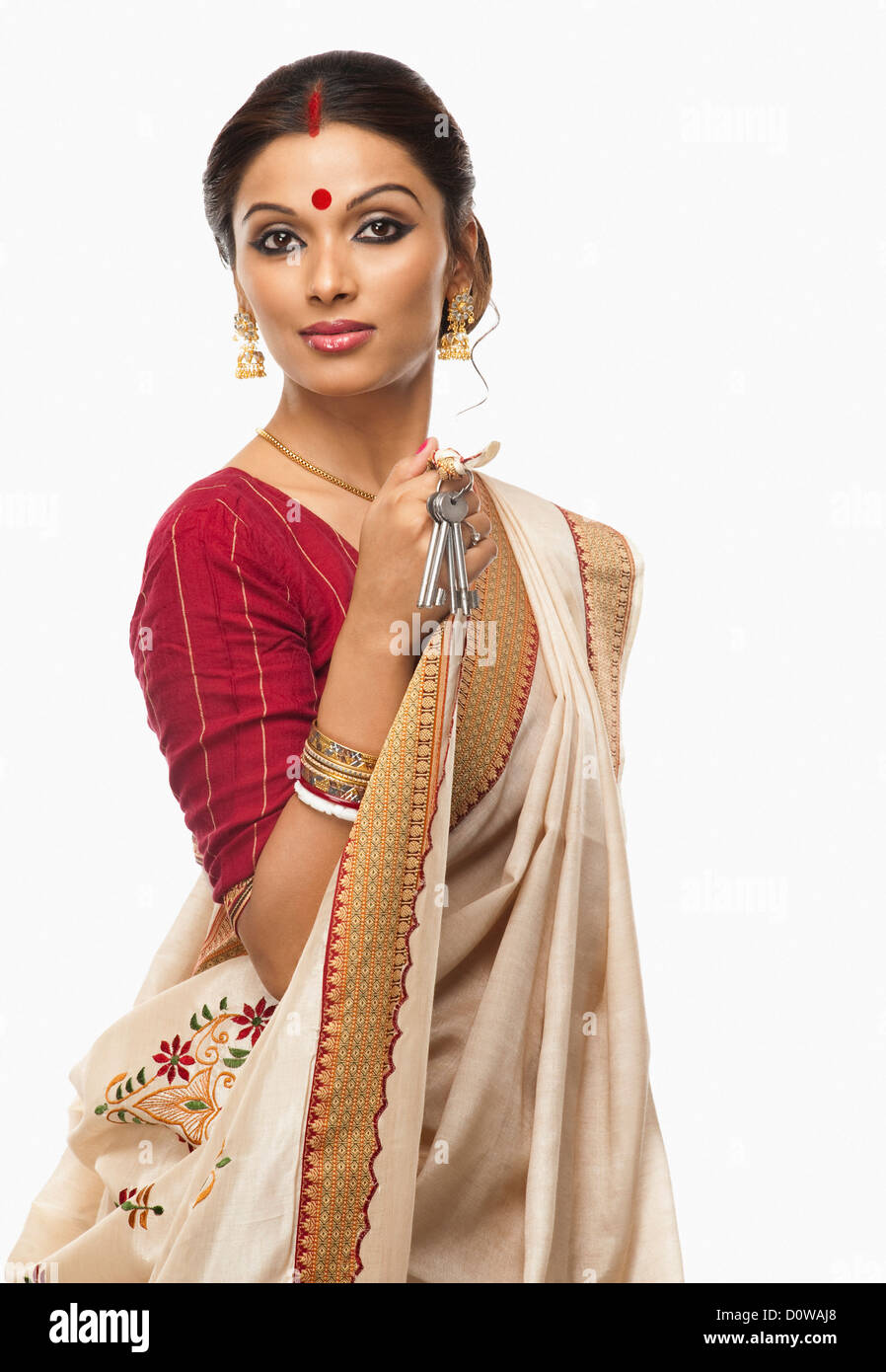 Portrait of a Bengali woman smiling Stock Photo - Alamy