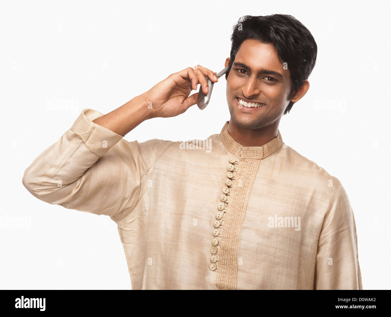 Indian talking mobile phone human face hi-res stock photography and ...