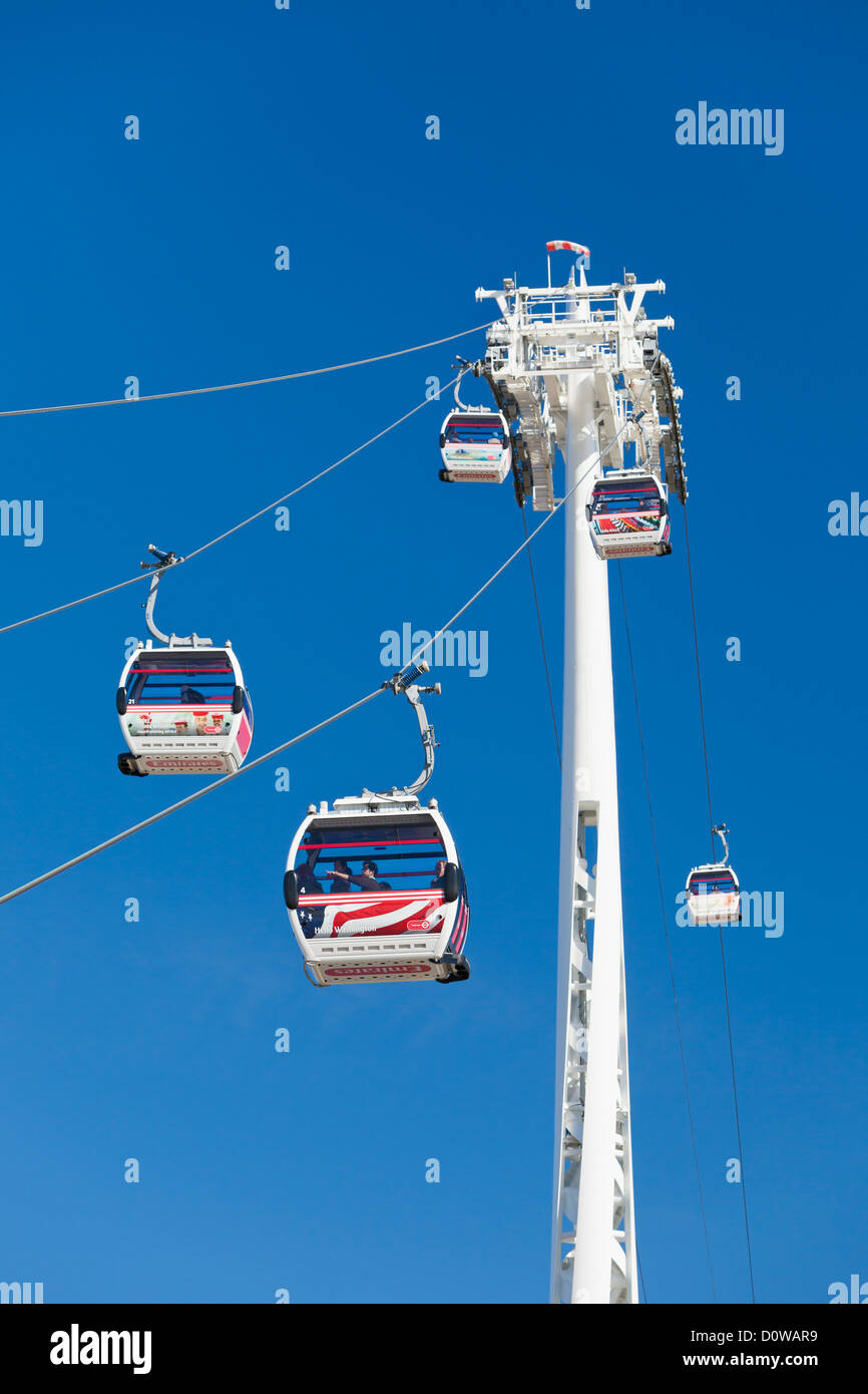 Air line emirates cable car, London, England Stock Photo - Alamy