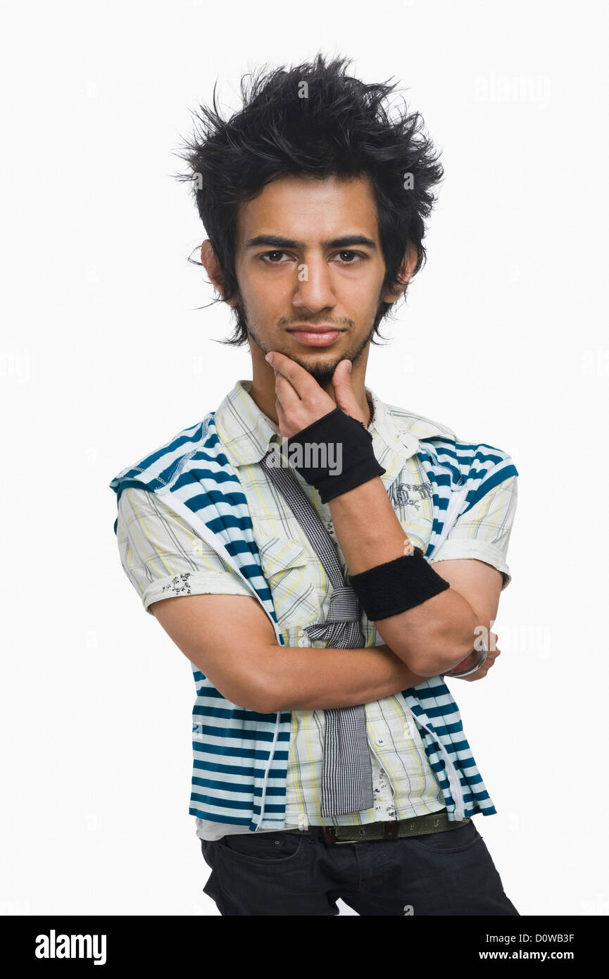 Contemplate posing hi-res stock photography and images - Alamy