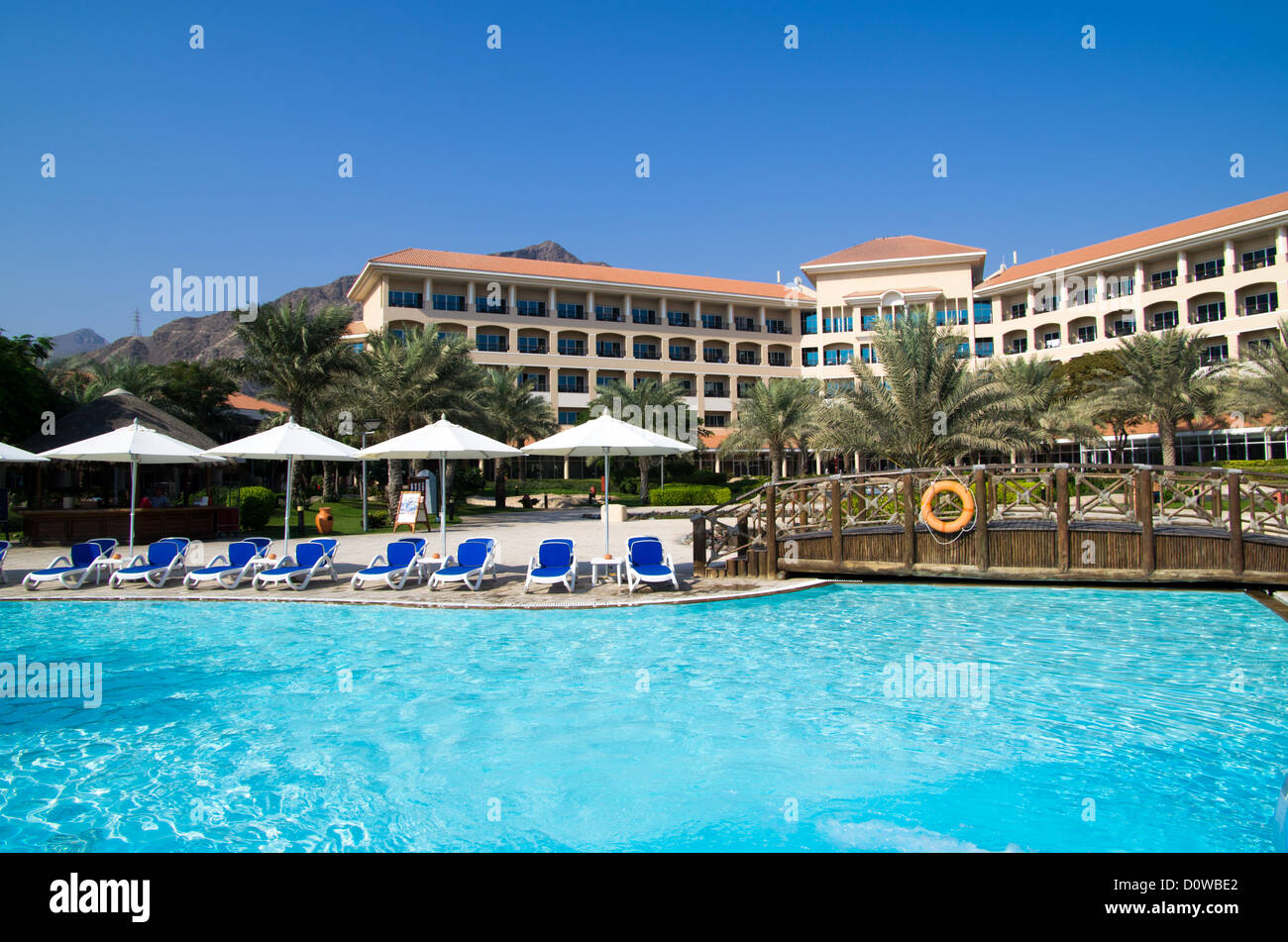 Beautiful swimming pool in hotel Stock Photo - Alamy