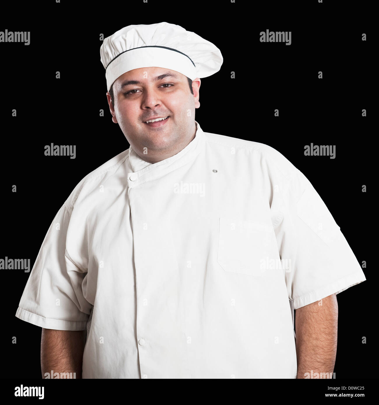 Portrait of a chef smiling Stock Photo - Alamy