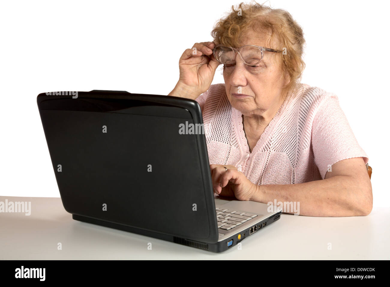 Old laptop isolated hi-res stock photography and images - Alamy