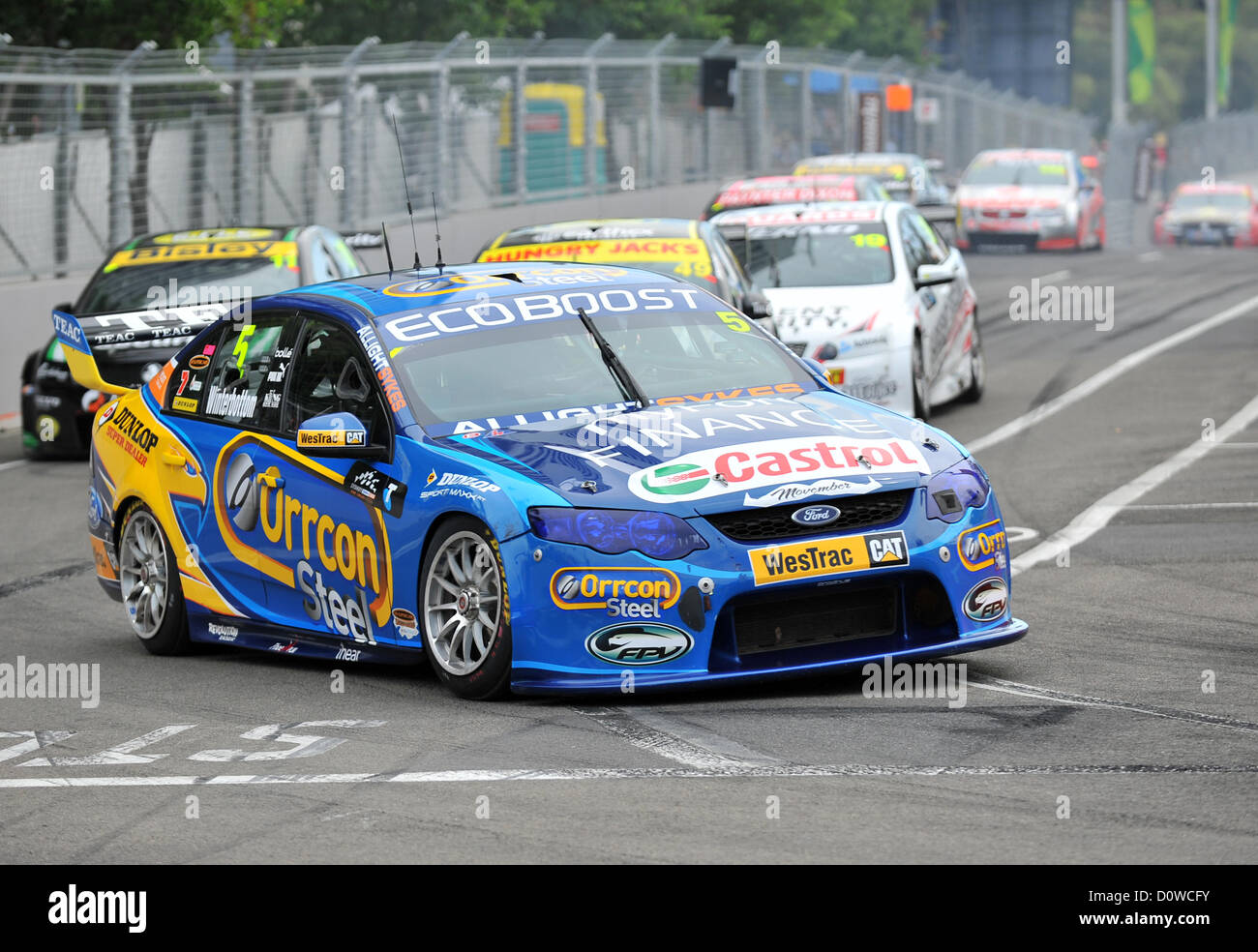 01.12.2012 Homebush,Australia. Orrcon Steel FPR Fords Mark Winterbottom ...