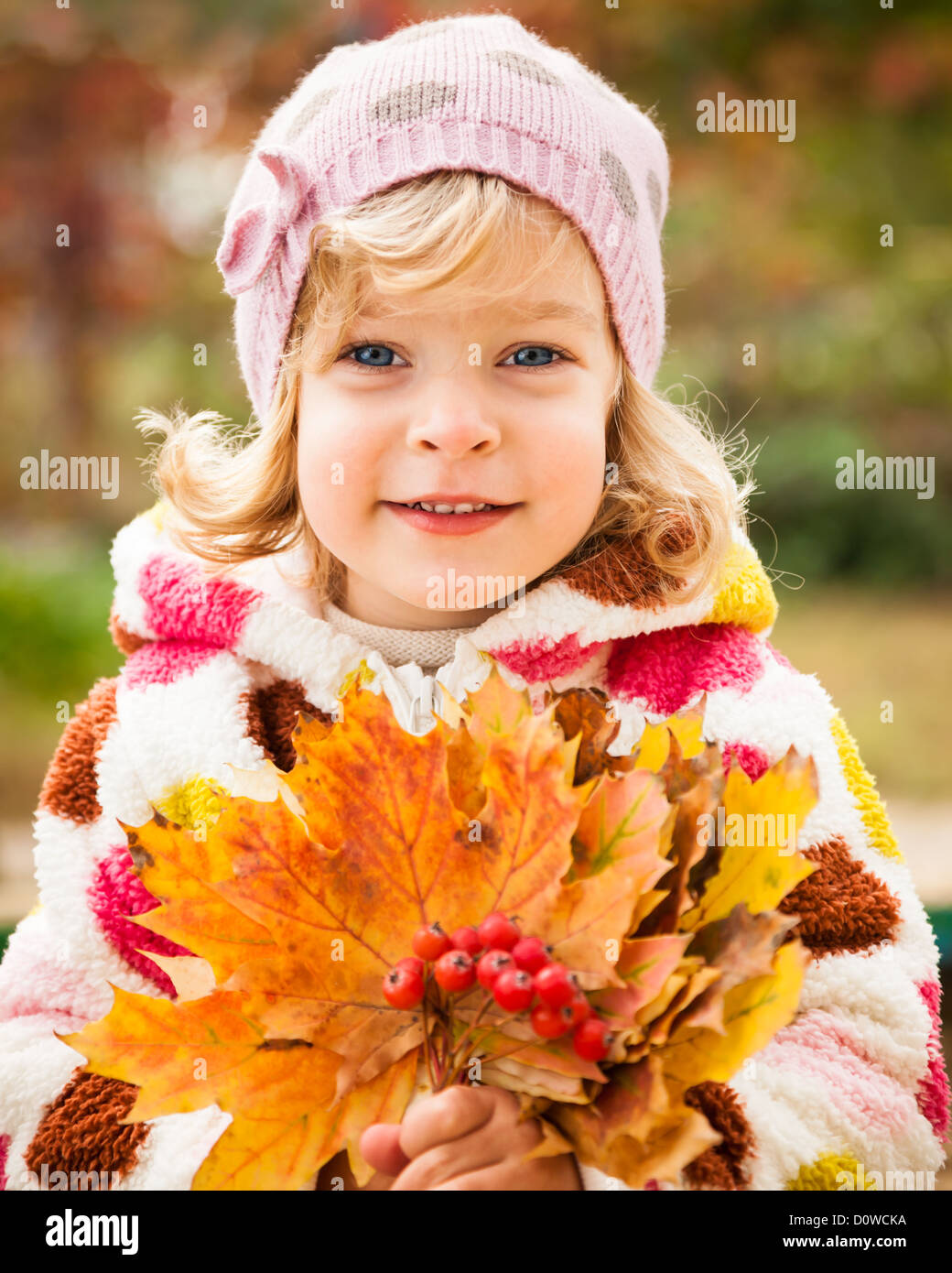 Child in autumn Stock Photo - Alamy