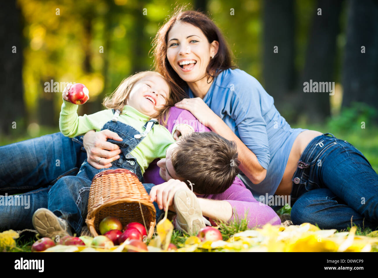Family having fun Stock Photo - Alamy