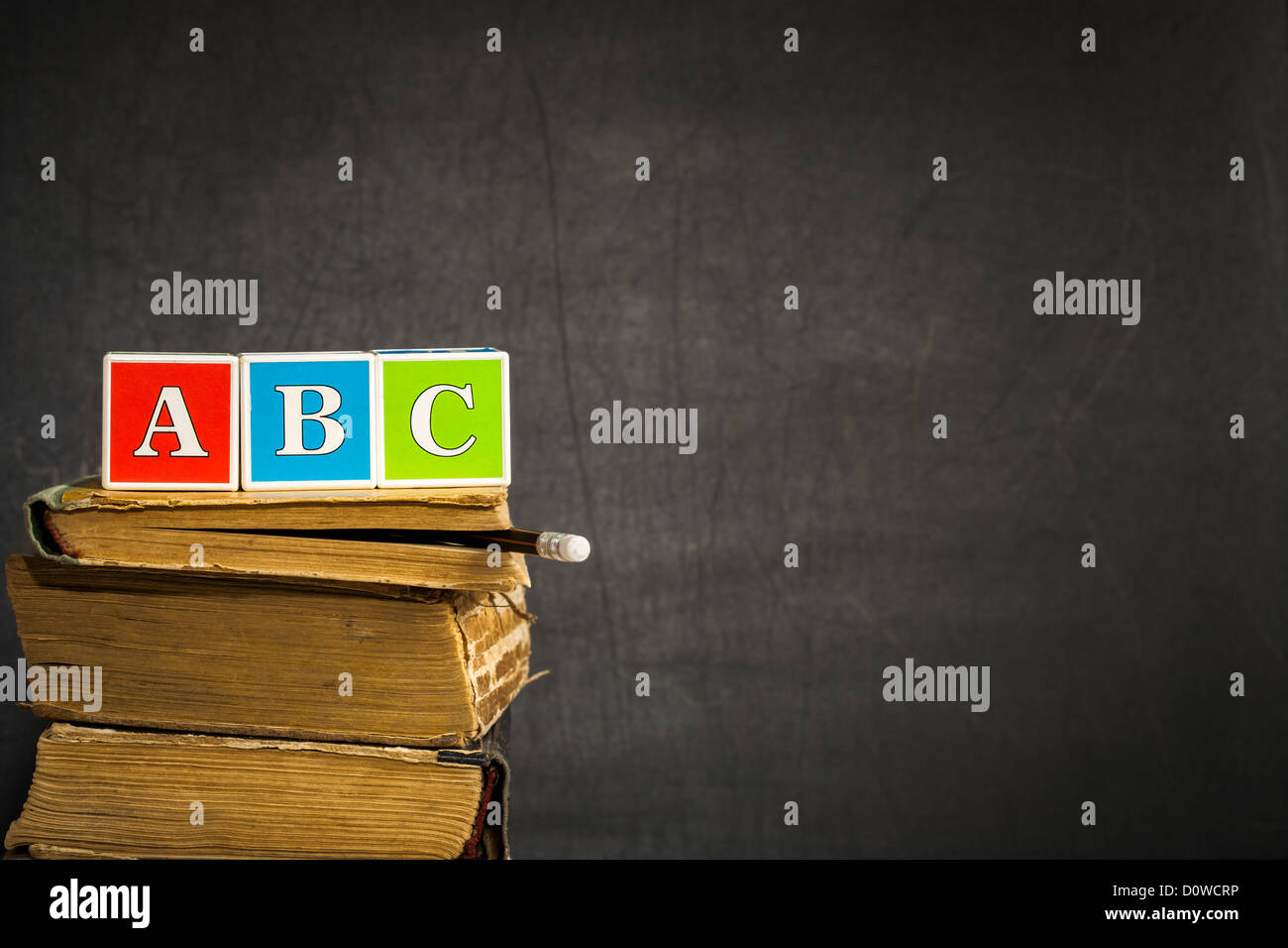 Abc alphabet blackboard hi-res stock photography and images - Alamy