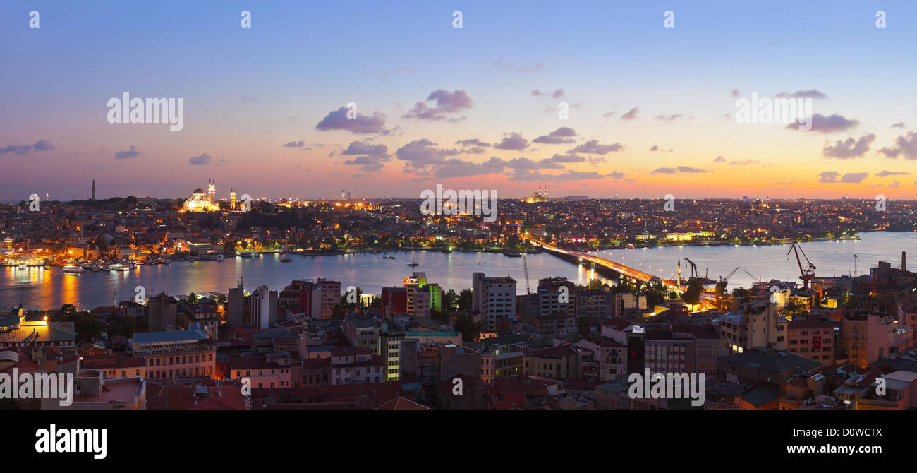 Istanbul sunset panorama Stock Photo - Alamy