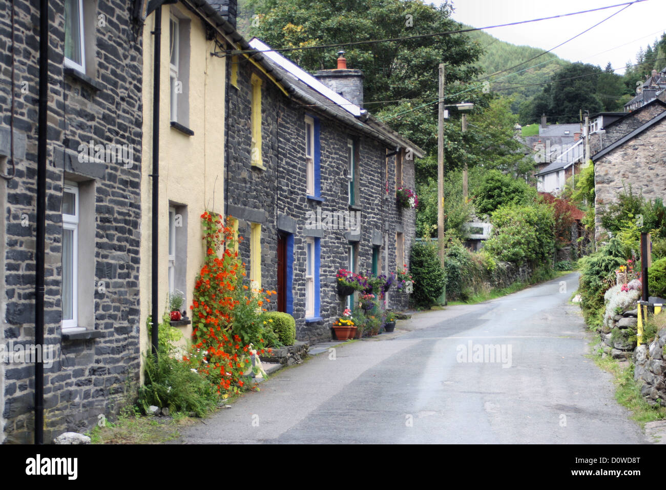 Corris village in valley hi-res stock photography and images - Alamy