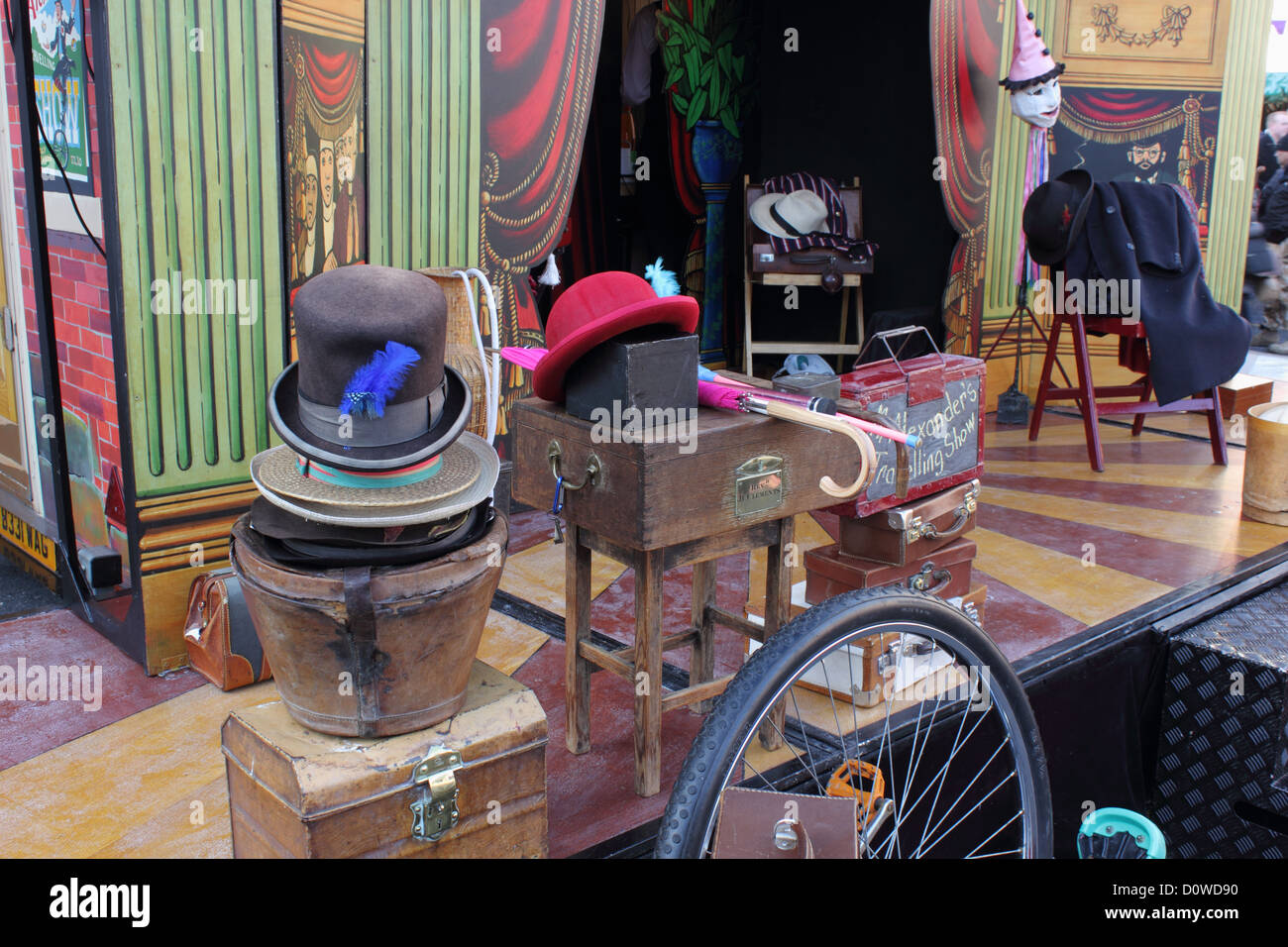 Victorian hats & props Stock Photo - Alamy