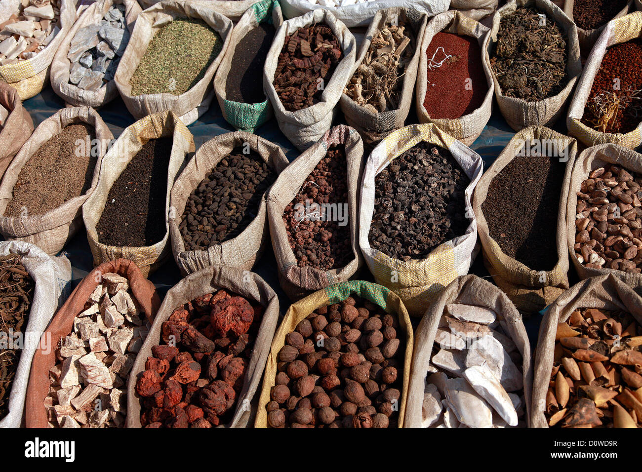 Spices for sale at Delhi Market, India Stock Photo - Alamy