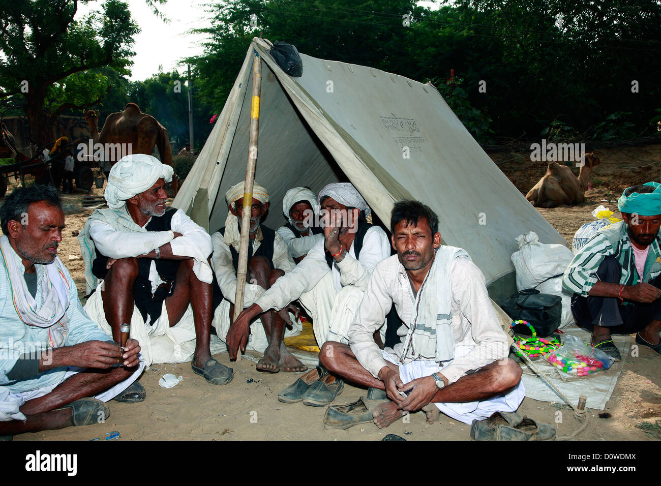 India people at Pushkar fair Stock Photo - Alamy