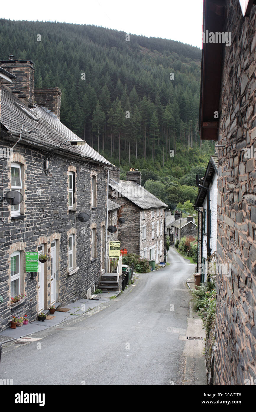 Corris village in valley hi-res stock photography and images - Alamy