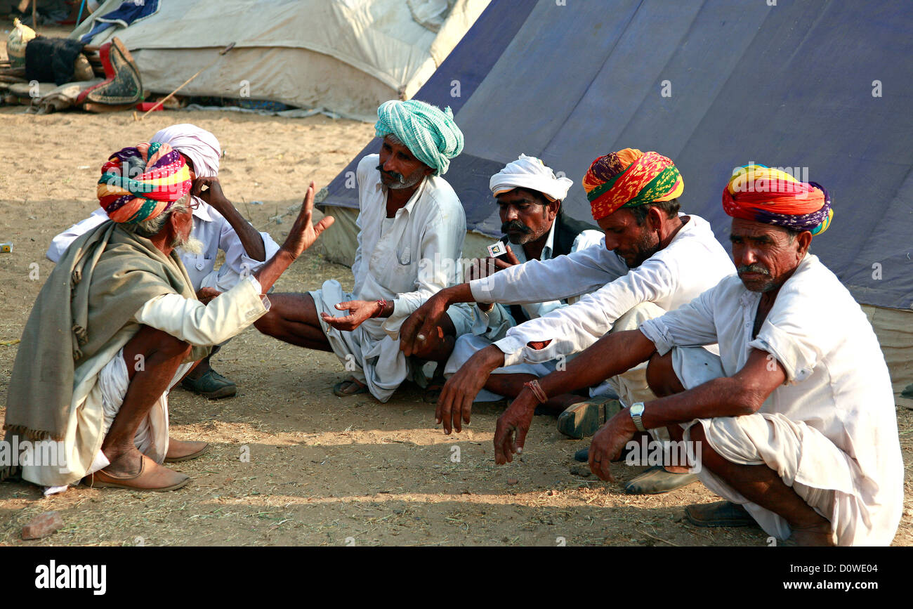 India people at Pushkar fair Stock Photo - Alamy