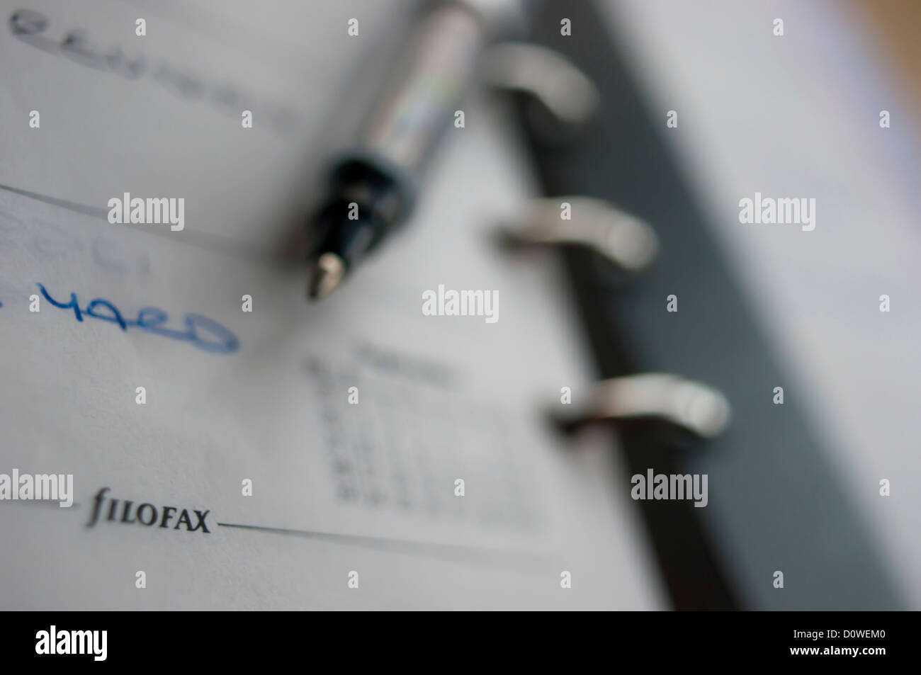 Filofax hi-res stock photography and images - Alamy