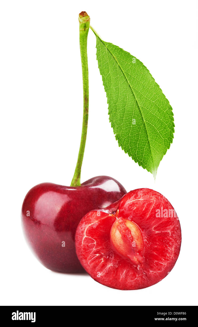 Half cherry Cut Out Stock Images & Pictures - Alamy