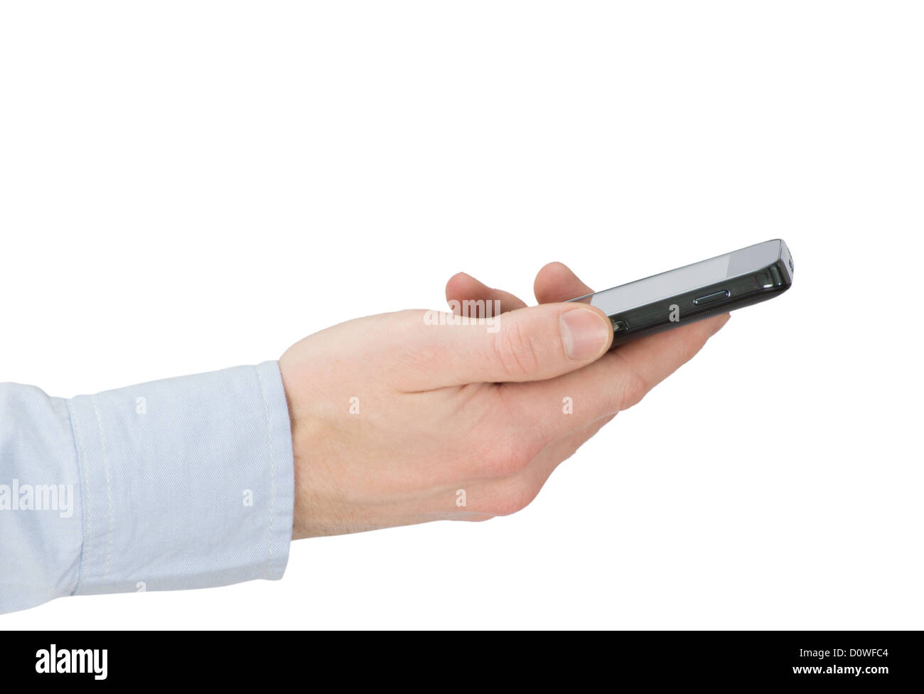 a hands holding a mobile phone for support Stock Photo - Alamy