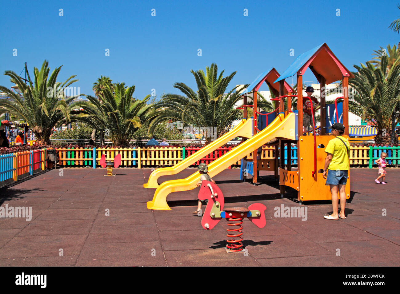 open air children playground Stock Photo - Alamy