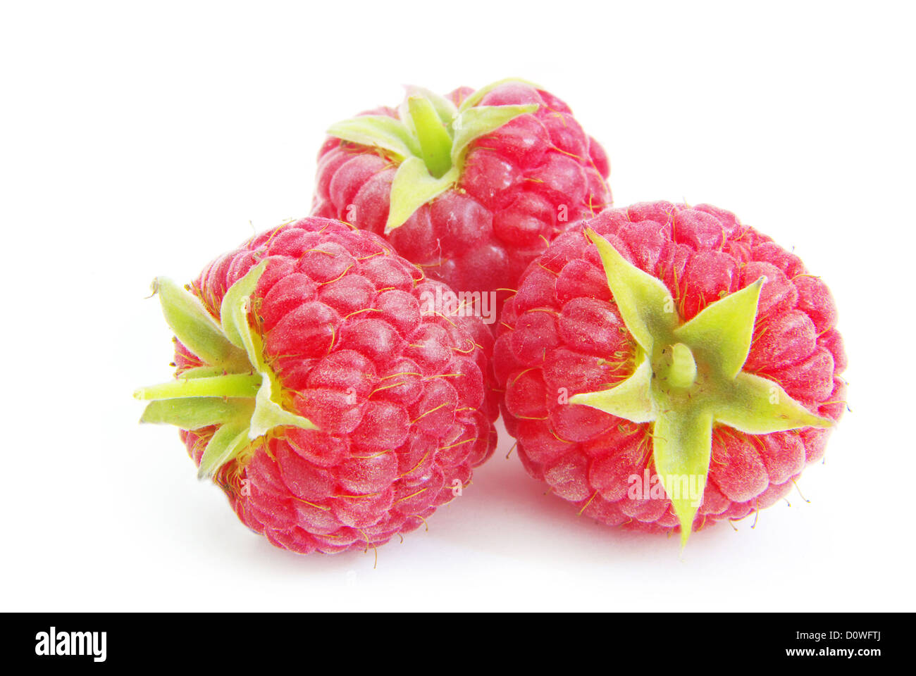 Ripe raspberry isolated on a white background Stock Photo - Alamy