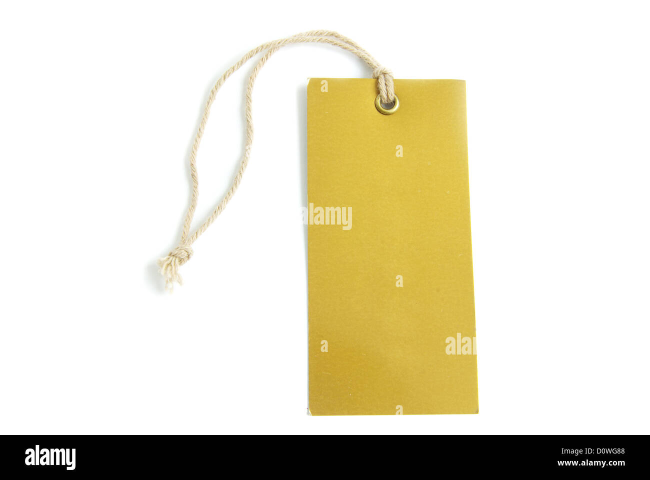 Blank tag isolated on a white backgrounds Stock Photo - Alamy