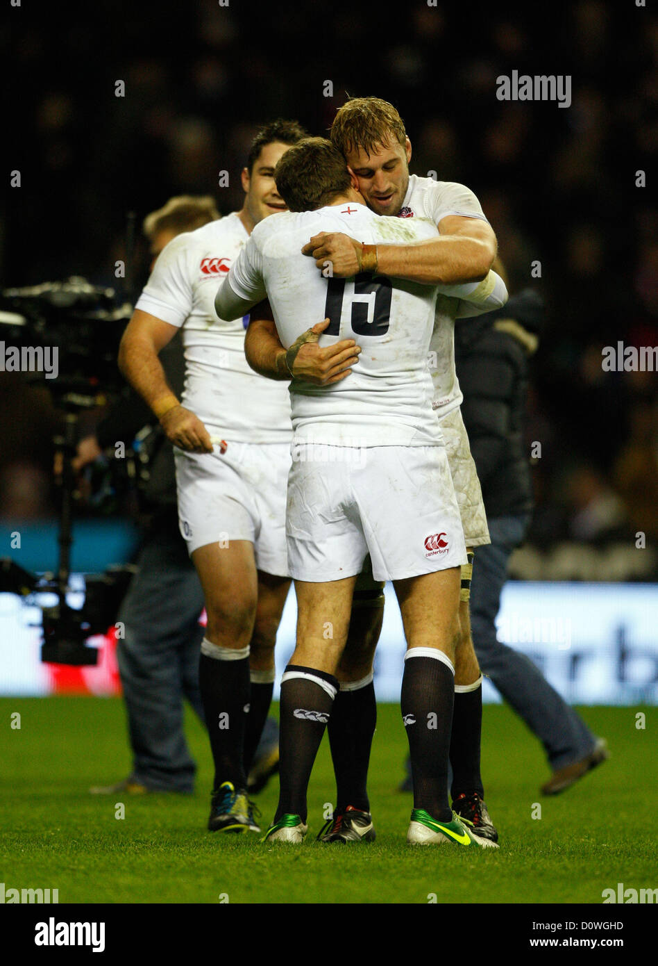CHRIS ROBSHAW & ALEX GOODE AFT ENGLAND V NEW ZEALAND RU TWICKENHAM ...