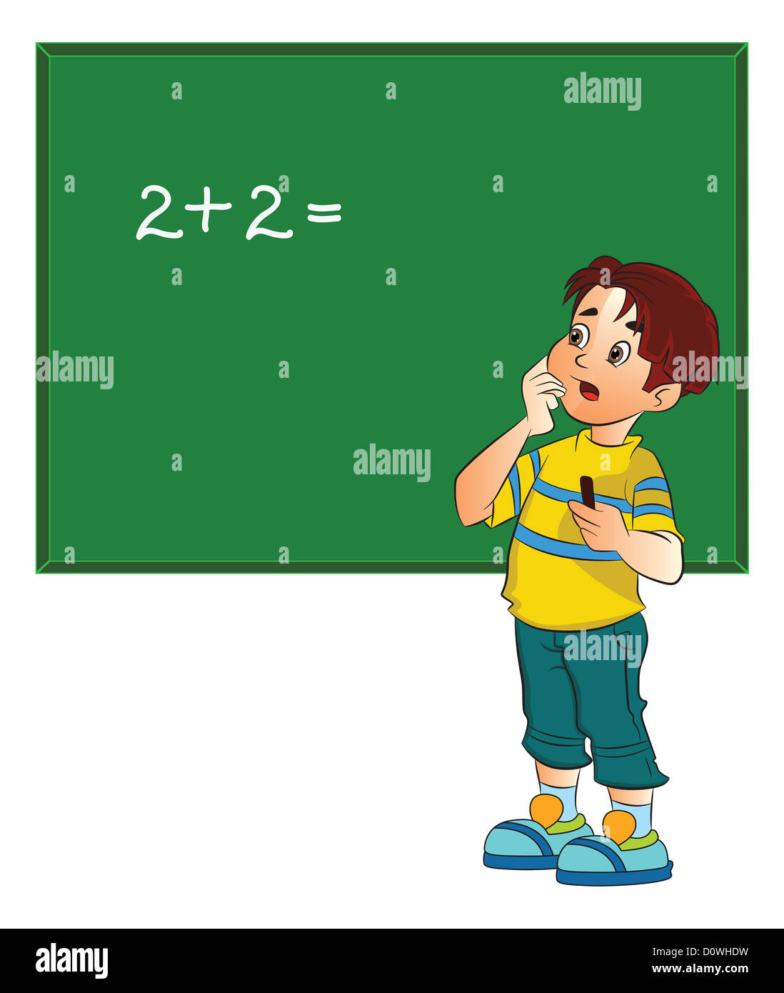 Illustration kid solving math problem hi-res stock photography and ... Illustration kid solving math problem hi-res stock photography and ...