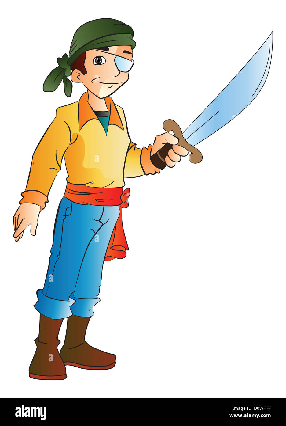 Pirate sword drawing hi-res stock photography and images - Alamy