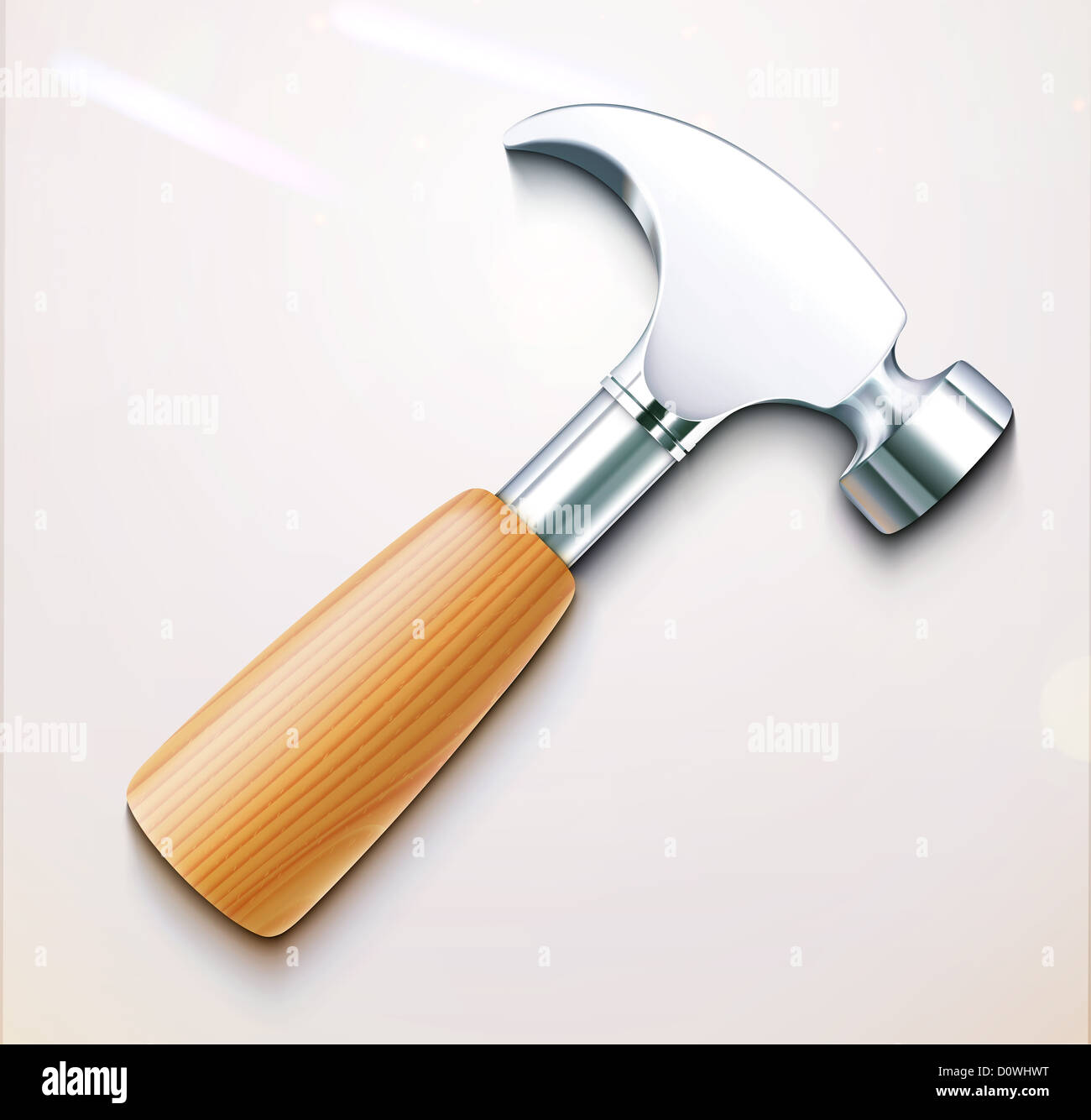 single detailed hammer icon Stock Photo - Alamy