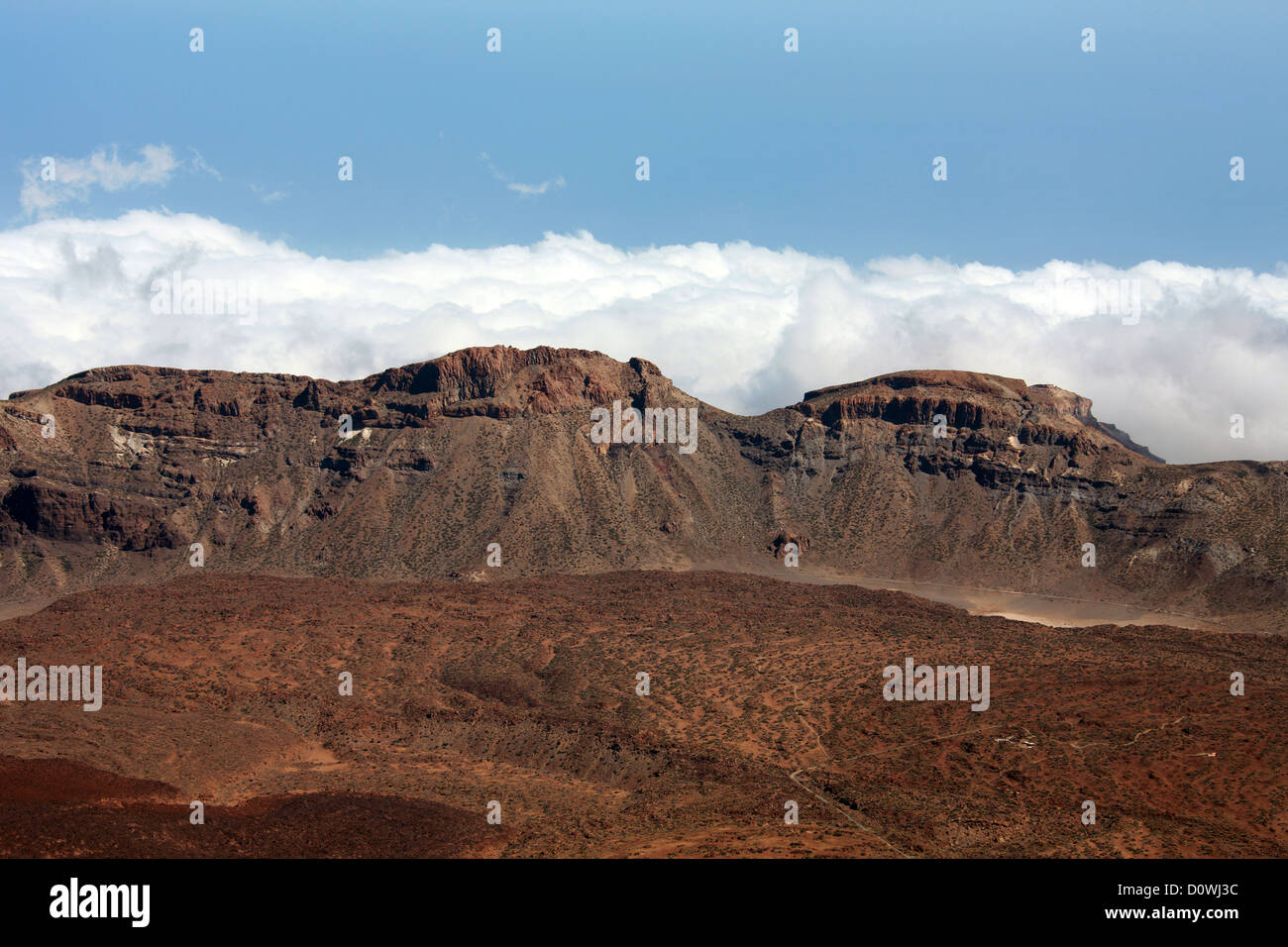 Mount Teide, Tenerife, Canary Islands. View from the Top of the Volcano ...