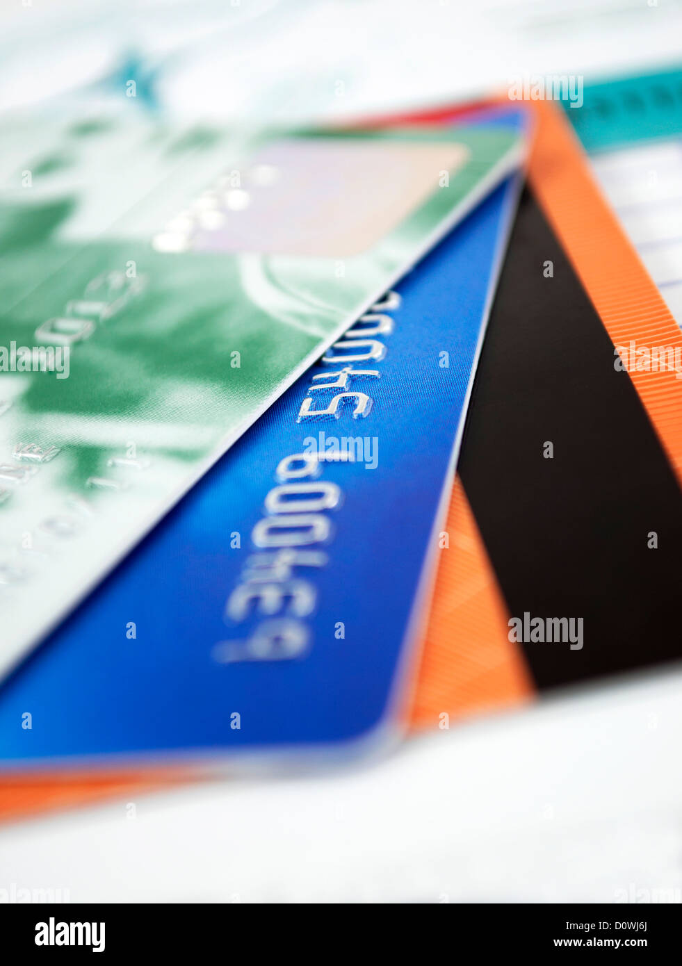 Closer look at credit cards Stock Photo - Alamy