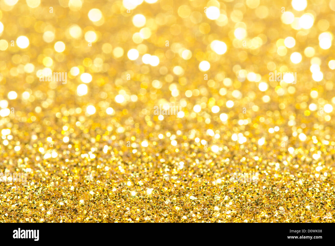 Holiday yellow shiny background. Blurry lights in yellow colors Stock ...