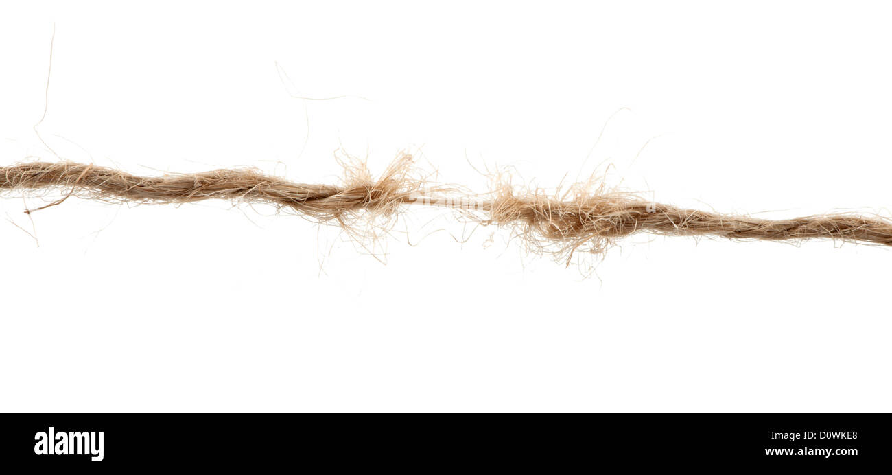 Old hemp rope Cut Out Stock Images & Pictures - Alamy