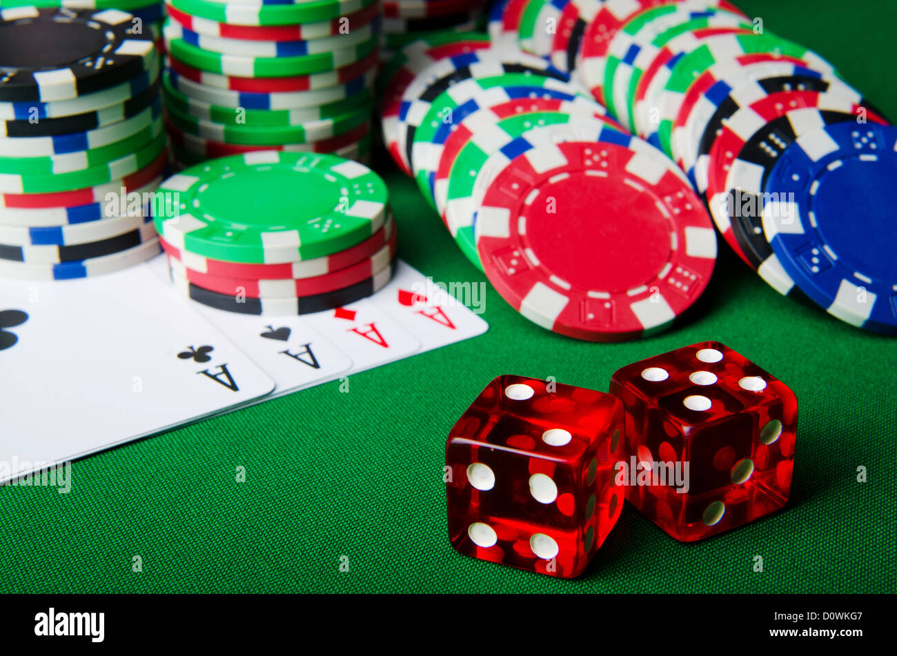 Many cards and casino chips Stock Photo - Alamy