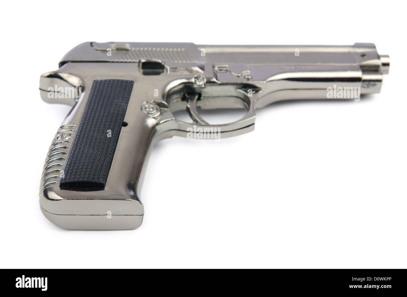 Hand gun isolated on the white background Stock Photo - Alamy