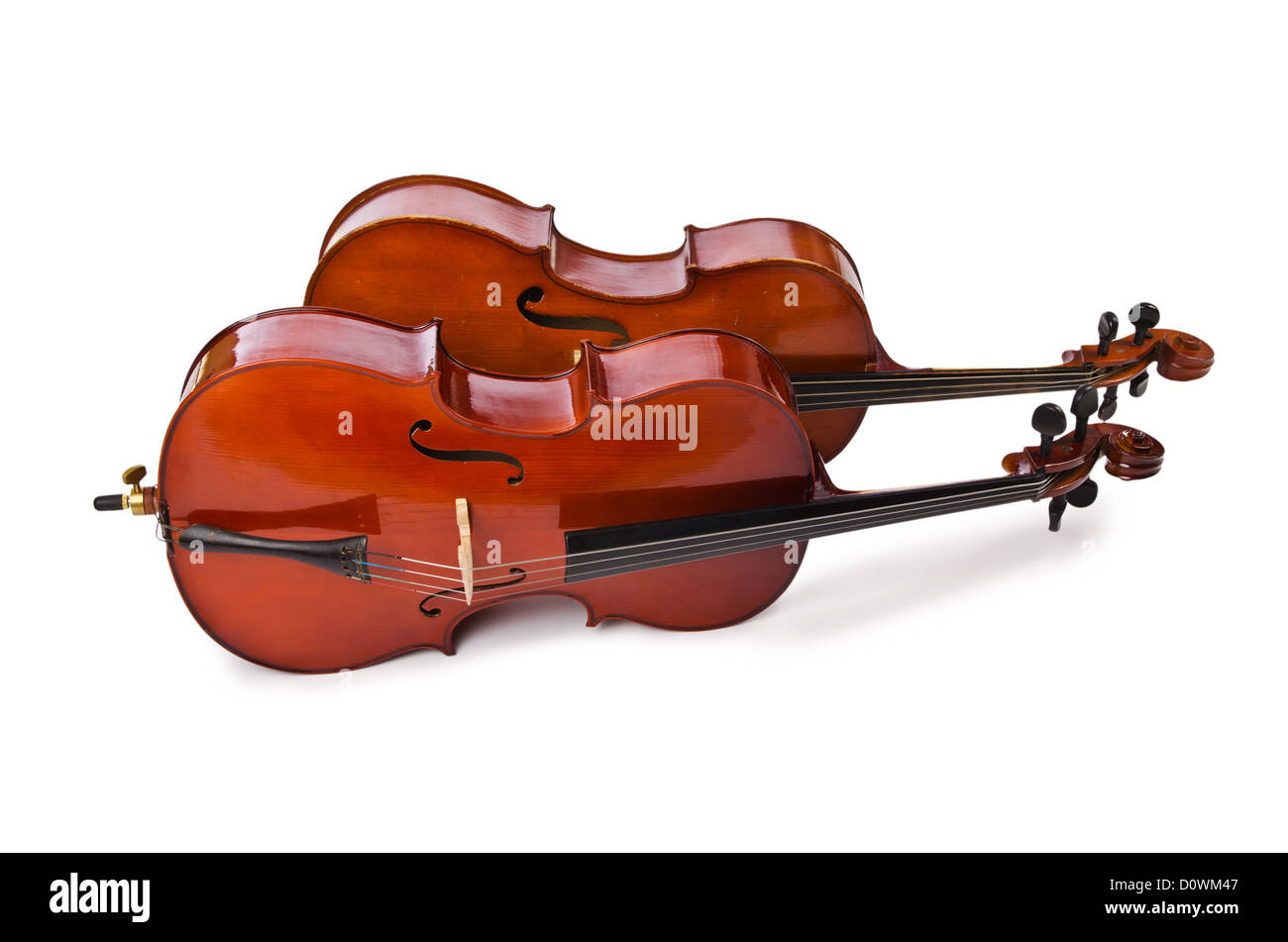 Musical instruments isolated on white Stock Photo - Alamy