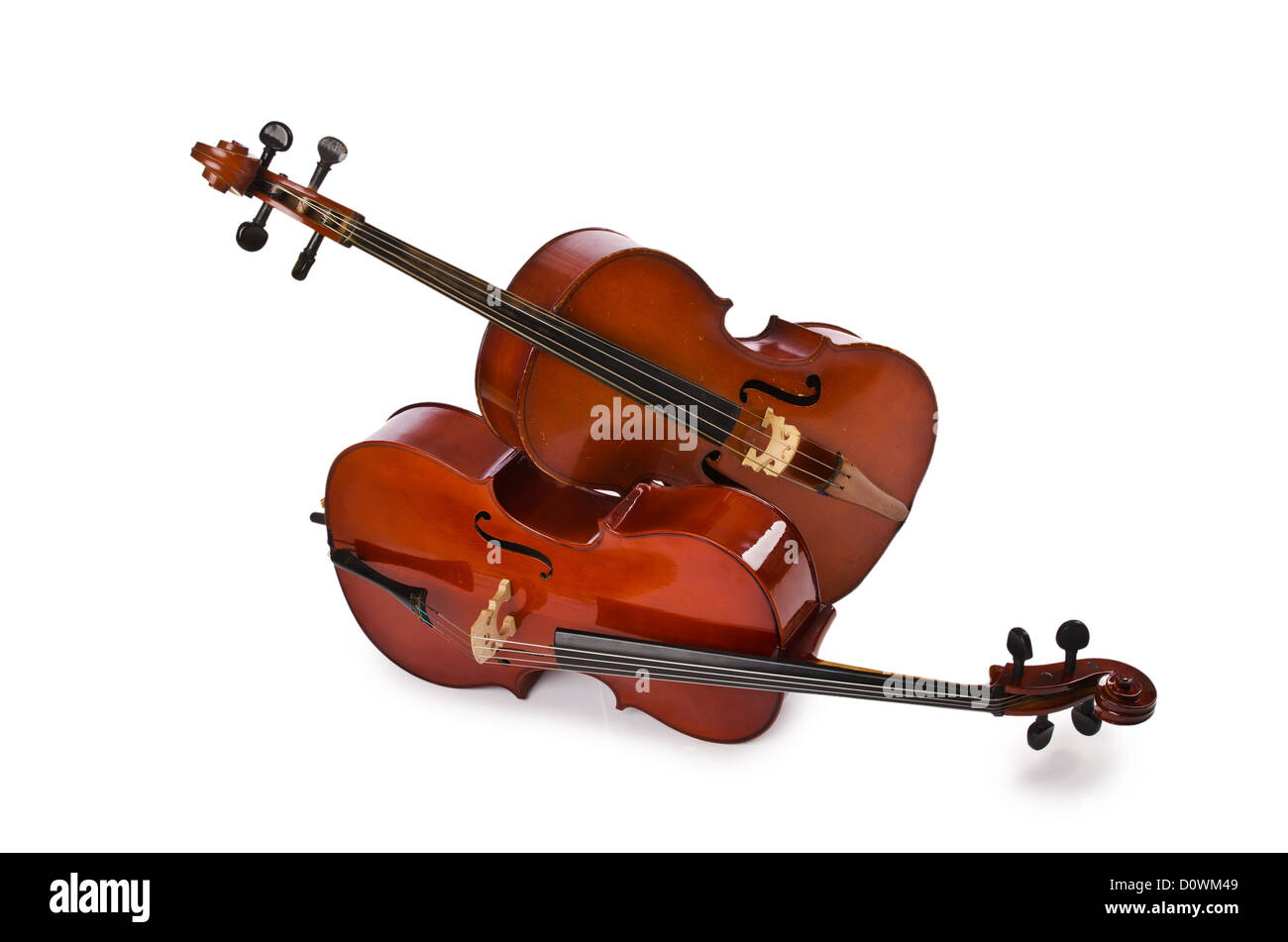 Musical instruments isolated on white Stock Photo - Alamy