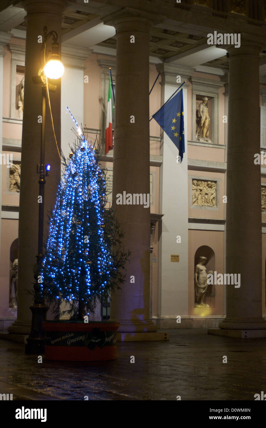 Christmas in Trieste, Italy's famous town square Stock Photo - Alamy
