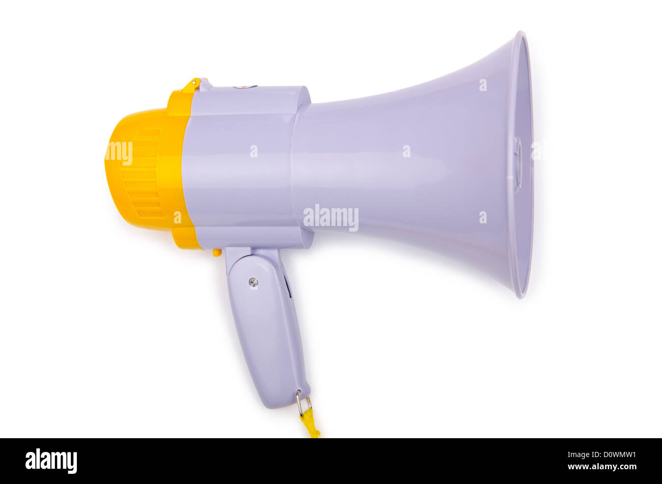 Loudspeaker isolated on the white background Stock Photo - Alamy
