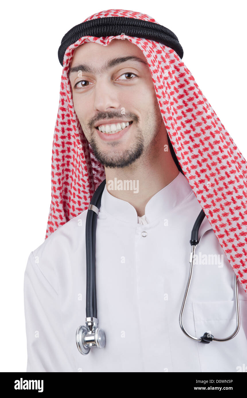 Young arab doctor with stethoscope Stock Photo - Alamy