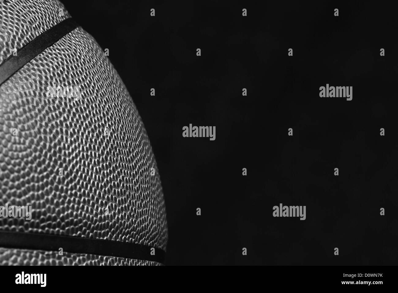 A studio shot of a professional basketball showing lines patterns and ...