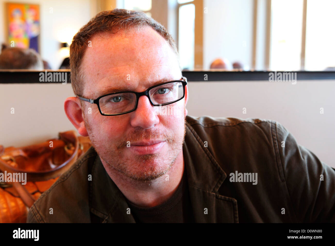 The travel writer and photographer Stuart Forster in a cafe in ...